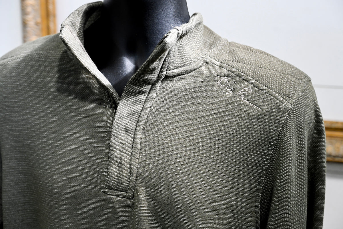 Shoreliner Leather Patch 1/4 Zip – Big Paw Lifestyle